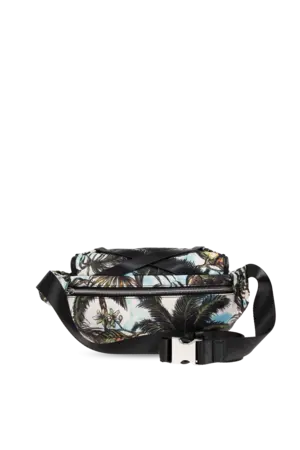 Dsquared2 Belt Bag With Tropical Print And Logo - Multicolour