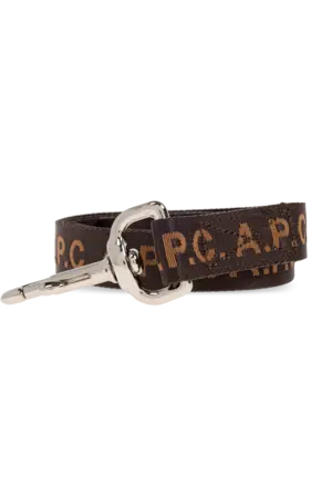 A.p.c. Dog Leash With Logo - Brown