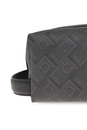 FERRAGAMO Monogram Vanity Case - Grey