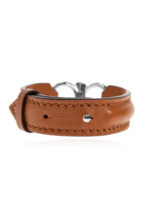 FERRAGAMO Logo Bracelet - Brown