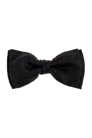 Etro Bow Tie With Lurex Thread - Black