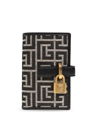 Balmain Monogram Wallet - Black