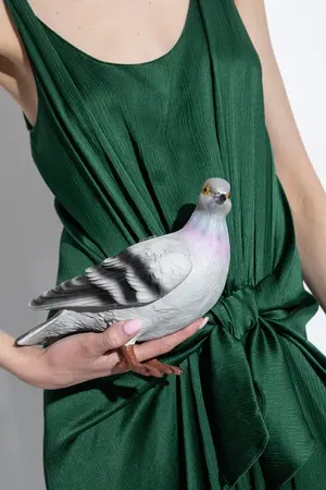 JW Anderson Pigeon Motif Clutch - Brown