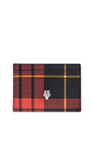 Alexander McQueen Leather Card Holder - Red