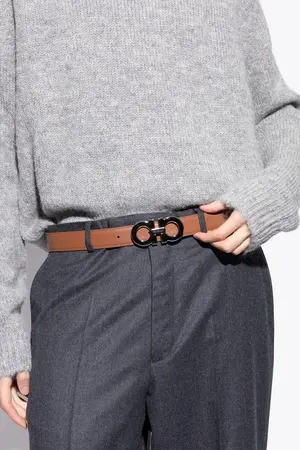 FERRAGAMO Reversible Belt - Black