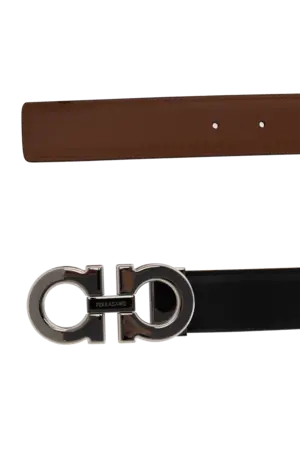 FERRAGAMO Reversible Belt - Black