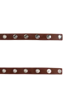 Attico Leather Belt - Brown