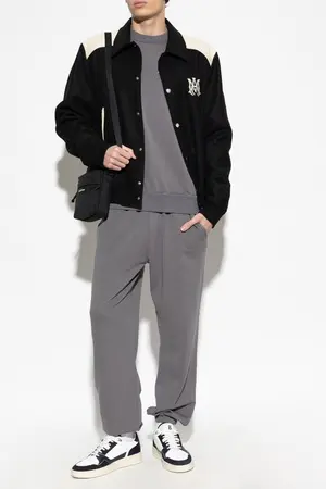 Eleventy Logo Print Sweatshirt - Grey