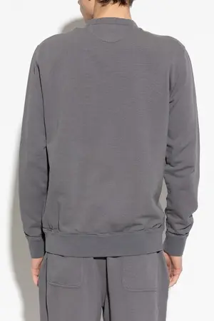 Eleventy Logo Print Sweatshirt - Grey