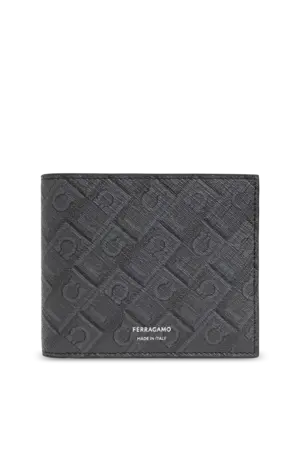 FERRAGAMO Wallet With Monogram - Grey