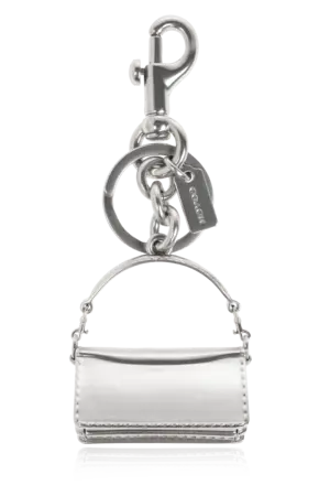 COACH Brass Keychain - Silver