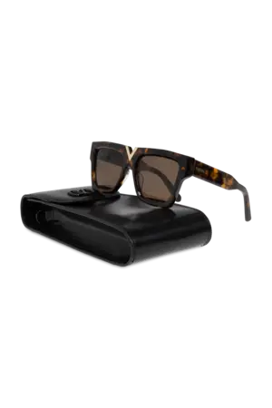 Valentino Garavani Rectangle Sunglasses - Brown