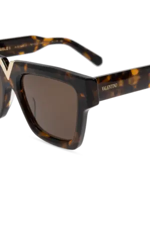 Valentino Garavani Rectangle Sunglasses - Brown
