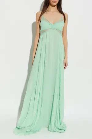 Blumarine Lace Insert Dress - Green