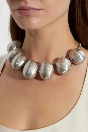 Jacquemus Brass Necklace - Silver