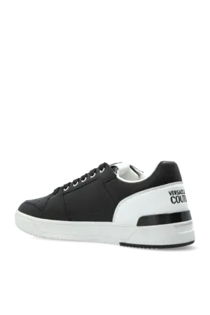 Versace Logo Low-top Sneakers - Black