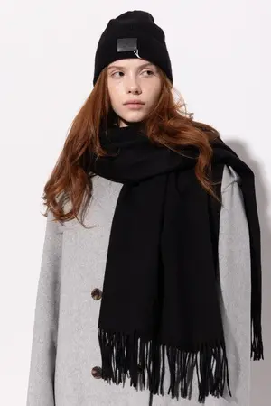 ANINE BING Cashmere Beanie - Black