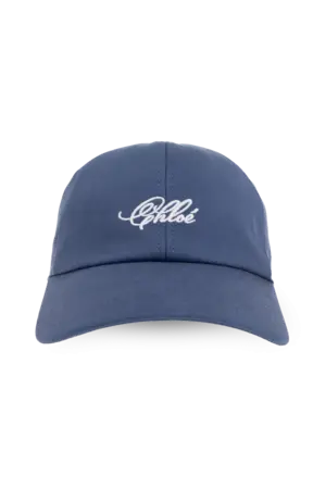 Chloé Baseball Cap With Embroidered Logo - Blue