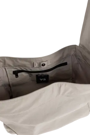 Y3 Newspaper Small' Shoulder Bag - Grey