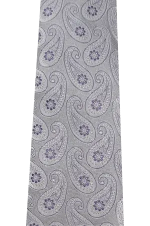 Etro Silk Neck Tie - Grey