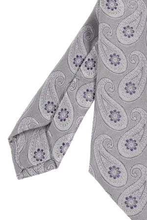 Etro Silk Neck Tie - Grey