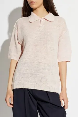 MAISON MARGIELA Linen Polo - Pink