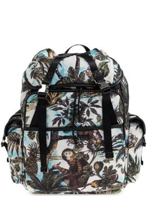 Dsquared2 Logo Printed Backpack - Multicolour