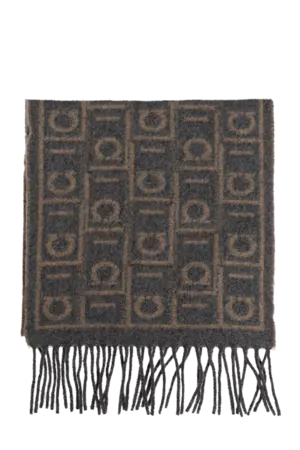 FERRAGAMO Cashmere Scarf - Grey