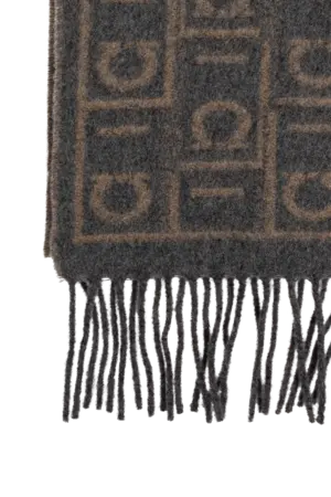 FERRAGAMO Cashmere Scarf - Grey