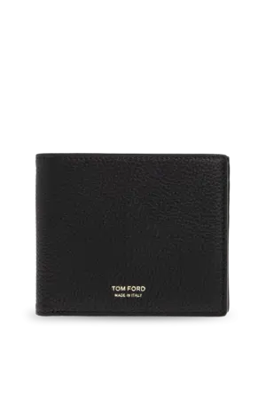 TOM FORD Leather Wallet With Logo - Black