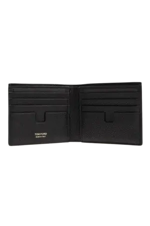 TOM FORD Leather Wallet With Logo - Black