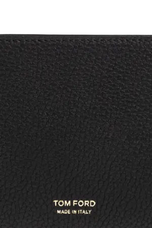 TOM FORD Leather Wallet With Logo - Black