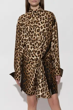 Sportmax Cinema Silk Shirt Dress