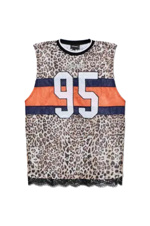 Dsquared2 Logo Print Sleeveless Top - Beige