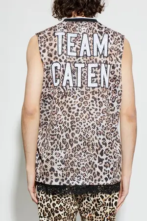 Dsquared2 Logo Print Sleeveless Top - Beige
