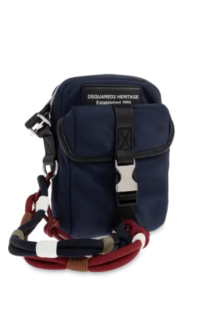 Dsquared2 Shoulder Bag With Logo - Black