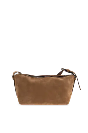 Moschino Suede Shoulder Bag - Brown