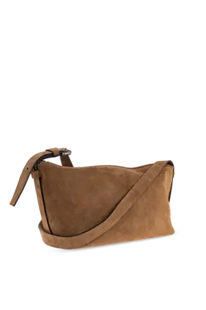 Moschino Suede Shoulder Bag - Brown