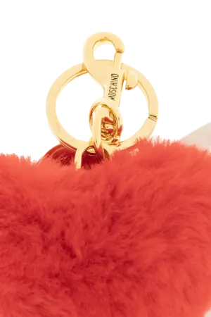 Moschino Keychain With A Heart Motif Pendant
