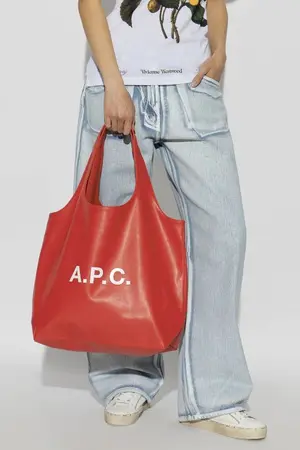 A.p.c. Ninon Shopper Bag - Red