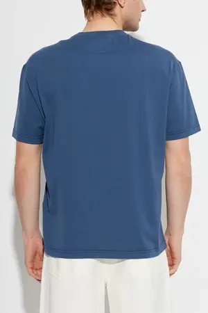 Eleventy T-shirt With Printed Logo - Blue