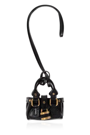 Chloé Mini Paddington Keyring - Black