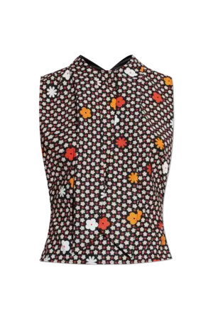 MAISON MARGIELA Top With Decorative Scarf - Multicolour