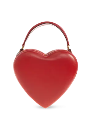 Moschino Heart Motif Handbag - Red