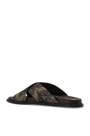 Missoni Patterned Slides - Brown