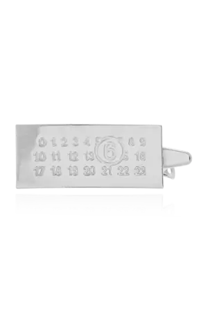 MAISON MARGIELA Engraved Hair Clip - Silver