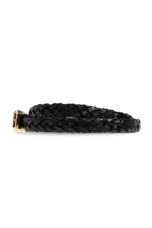 Etro Braided Leather Belt - Black