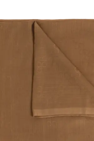 FERRAGAMO Scarf With Monogram - Brown