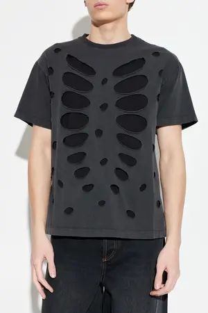 AVAVAV T-shirt With ‘vintage’ Effect - Black