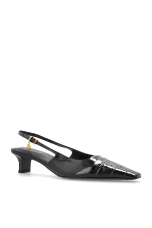 TOD’S Leather Heeled Slingbacks